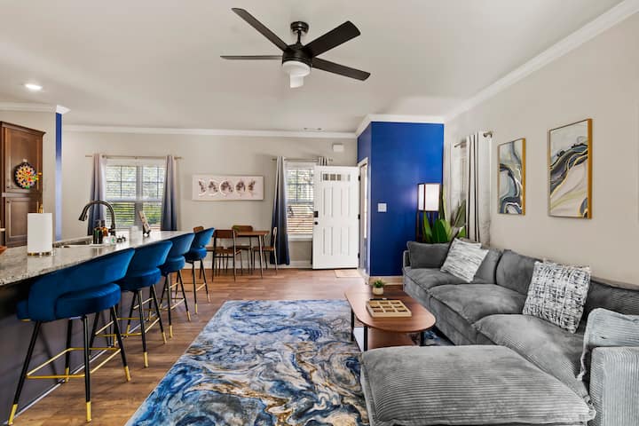 Clean & Stylish Athens Stay | 2 King Beds Near Uga - Athens