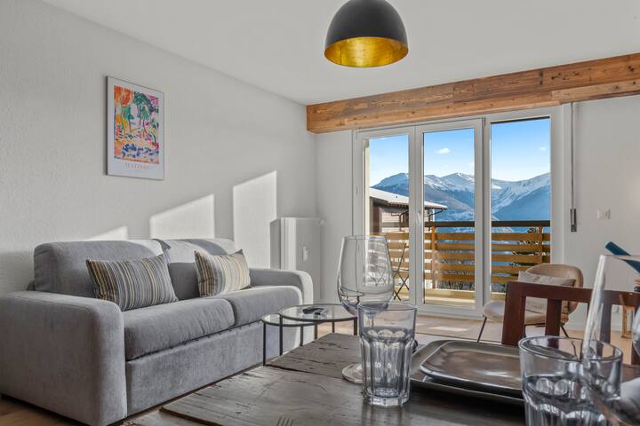 Appartement Fraîchement Rénové, Vue Imprenable - Crans-Montana