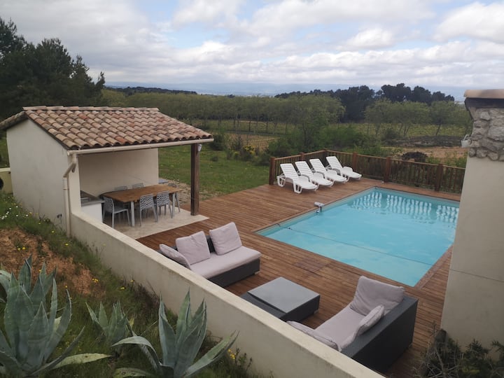 Villa L'oustalet, 2 Chambres, 1 Studio Et Piscine - Lagrasse