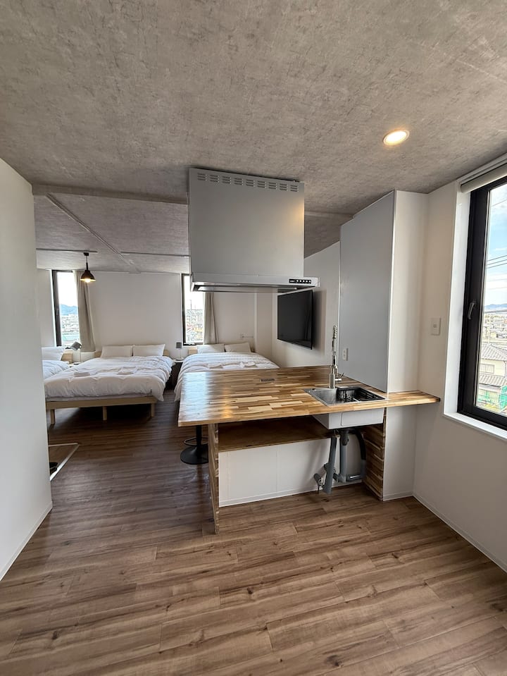 犬山城まで30分！長良川近くのブティックホテル|最大6名宿泊可能なコンフォートファミリー【301】 - 이누야마시