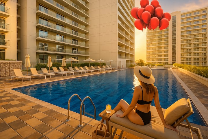 Keyrock Living: 1br Luxury W/ Lake View At Reva - Dubai