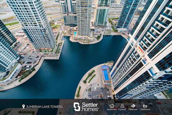 Lake Views | 29f Jlt 1br Near Metro + Baby Gear - 杜拜