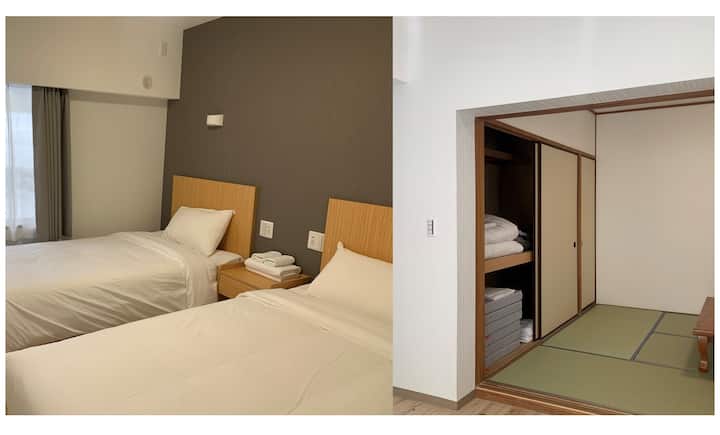 45㎡ 双床和洋式房间/带厨房/有停车场 - Karuizawa
