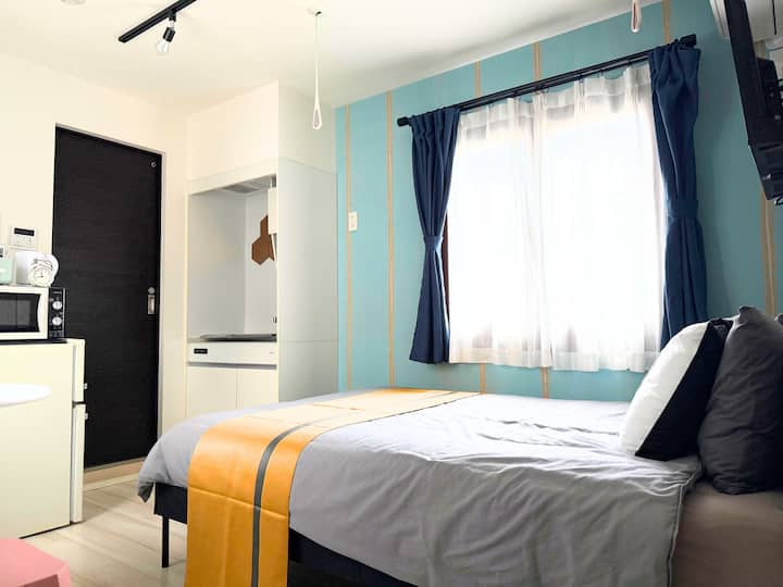 駅徒歩5分/新宿中央公園近く/専用個室・キッチン・トイレ・浴室・wifi - Shinjuku City