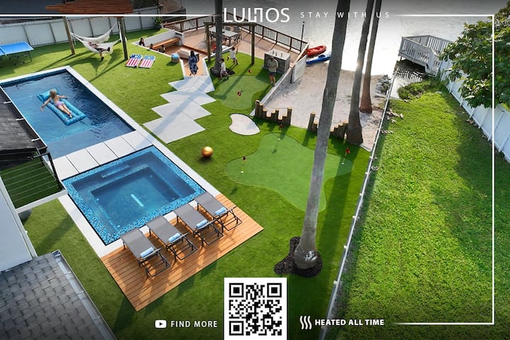 Lakefront New Home Spa & Playroom Bbq - The Bahamas