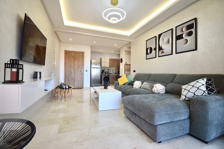 Appart Central/lit King,clim & Parking- 2/3 Guests - Marakeš