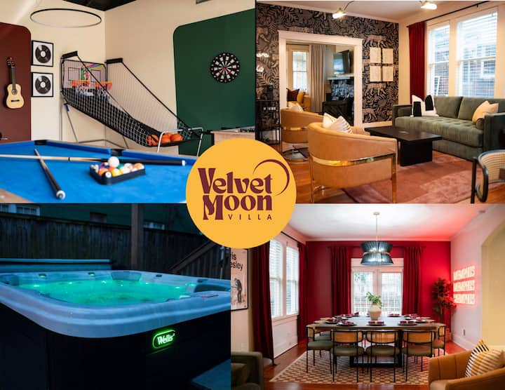 Velvet Moon Villa | Hot Tub & Game Room - Memphis, TN