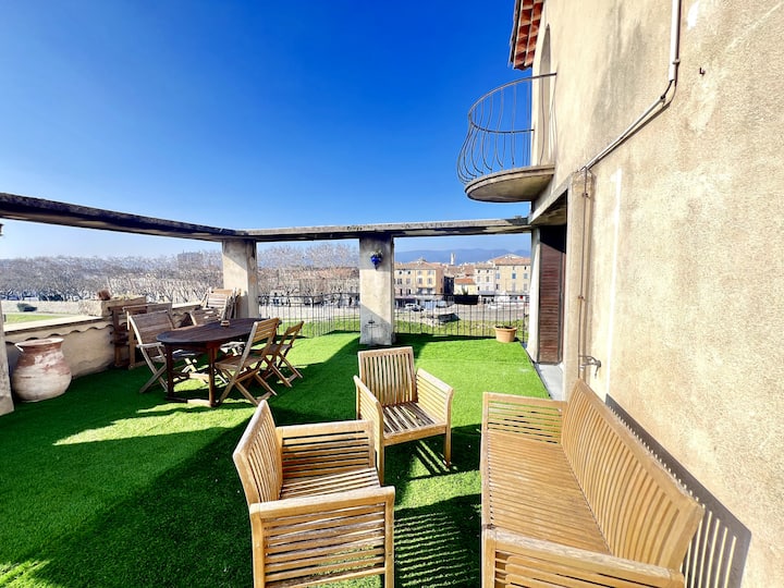 Appartement Cosy Avec Rooftop - Montélimar