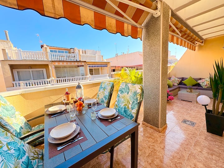 Gorgeous & Modern Penthouse, Balcony | 250 M Beach - Torrevieja