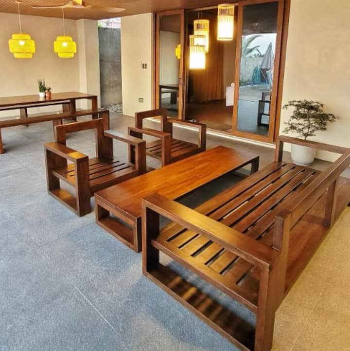 Balai De Luna Beachfront Cabin With Pool - Bangar