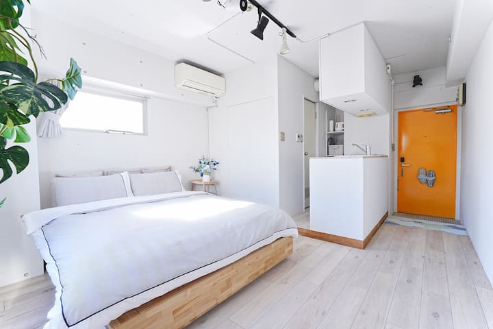渋谷に電車で2分/cozyな隠れ家/クイーンベッド(1.6m)/高速wi-fi - Shibuya City