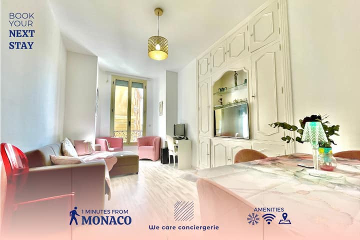Séjournez à 1 Min De Monaco – Confort & éLégance - Monaco
