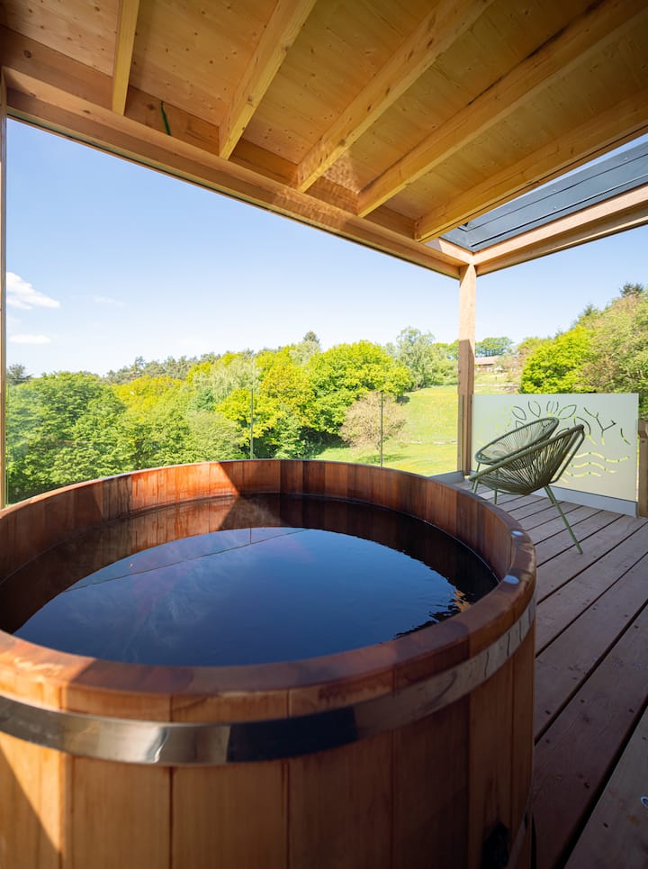 Chalet 2 "Sérénité" Bain Nordique Privatif - Moselle