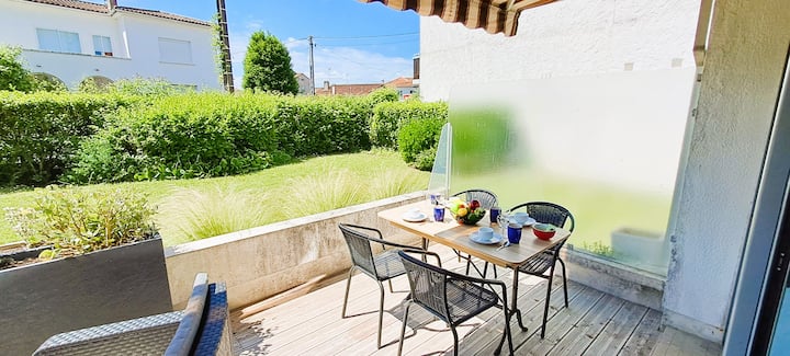 T2 Lumineux Apaisant Avec Terrasse Près Des Plages - Royan