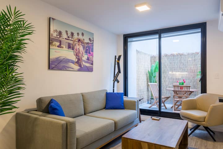 Pocitos Dúo Dulce W/4 King Beds, 6 Tvs, Fast Wifi - Montevideo
