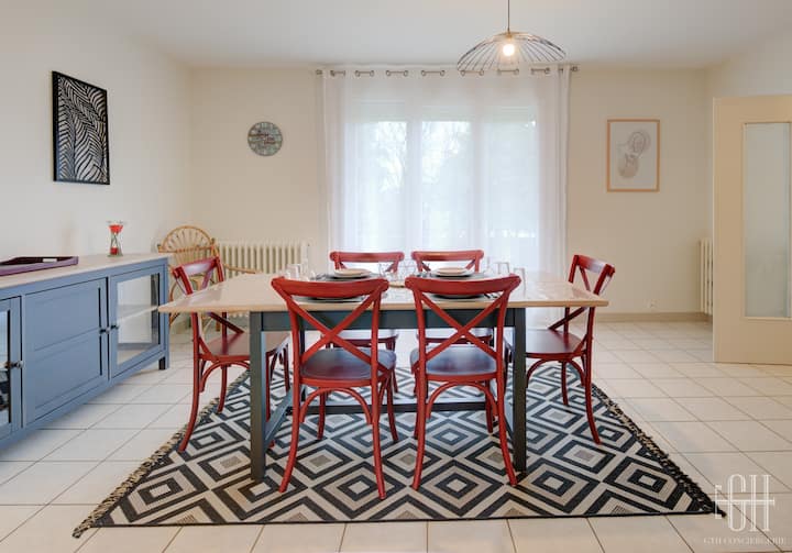 La Marinière / Maison Avec Jardin / 4 V. / Parking - ibis Tours Sud