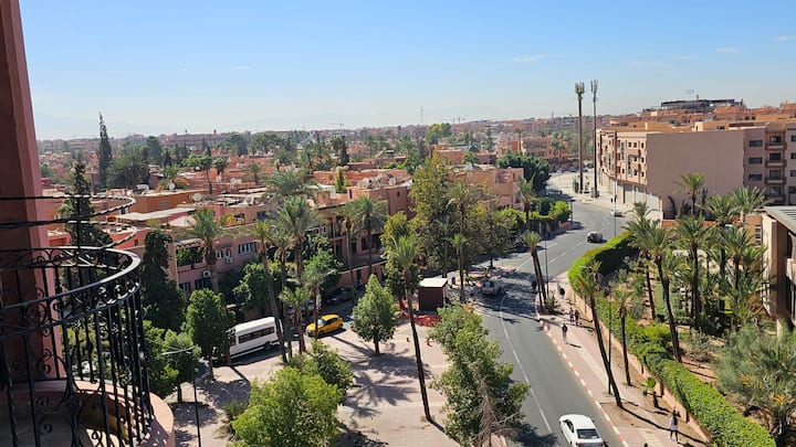 Luxury Central 2br Apt Balcony 5min Jemaa El-fnaa - Marrakech