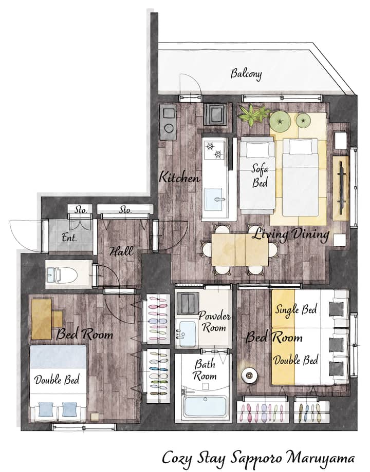 10min To Sapporo Sta/4min Subway/luxury/near Park - Sapporo