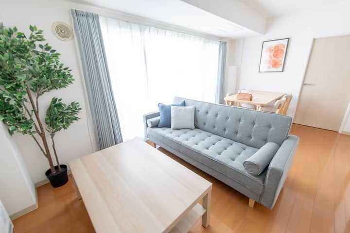 H207 New Open!駅徒歩4分!最大6名 中島公園・すすきの徒歩圏内 エアコン Wi-fi - Sapporo