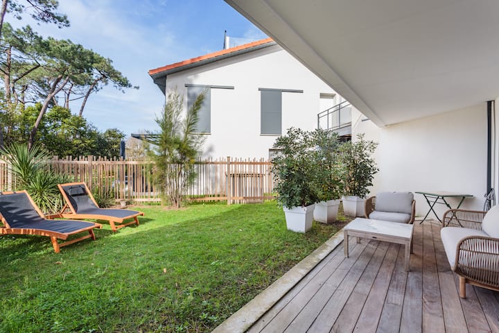 Bel Appartement Avec Jardin Au Cœur De Chiberta - Biarritz