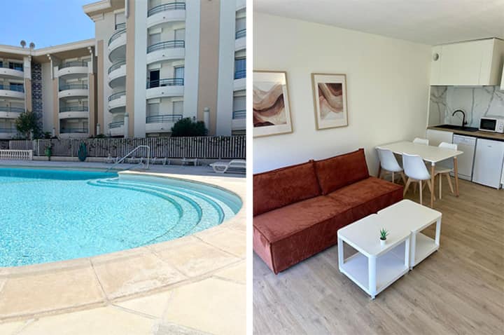 Super Comfy *Port Fréjus*piscine*2 Cabines*6 Pers - Puget-sur-Argens