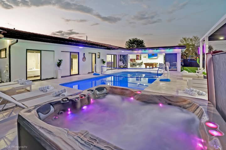 Private Resort, Volley, Heated Pool, Hot Tub, Ps5 - Plantation, FL