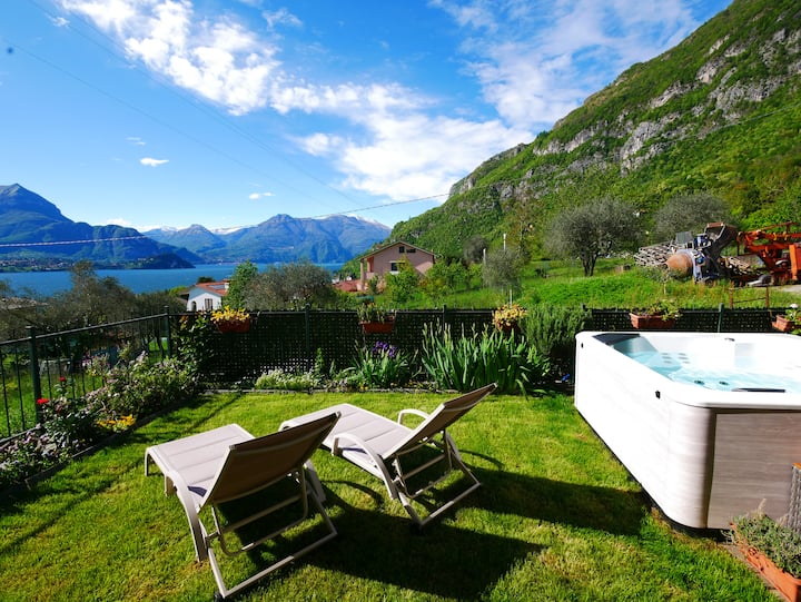 Garden Jacuzzi Lake View-a/c-garage Brandnew - Lierna