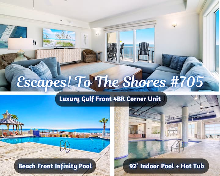 Gulf Front*stunning Beach View*heated Pool*hot Tub - Orange Beach, AL