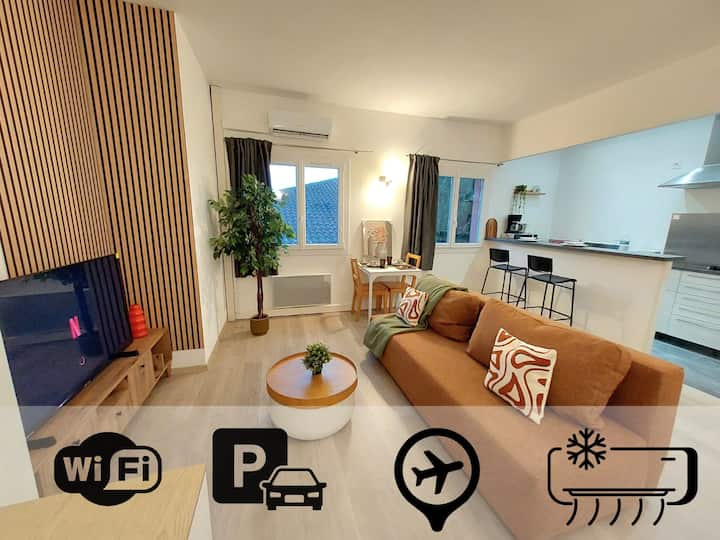 Studio Cosy&clim • 5min Meett • Aéroport -Parking - Blagnac