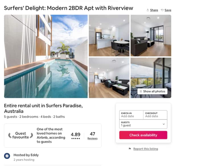 Riverview 2b2b Retreat: Free Parking/walk To Beach - Surfers Paradise