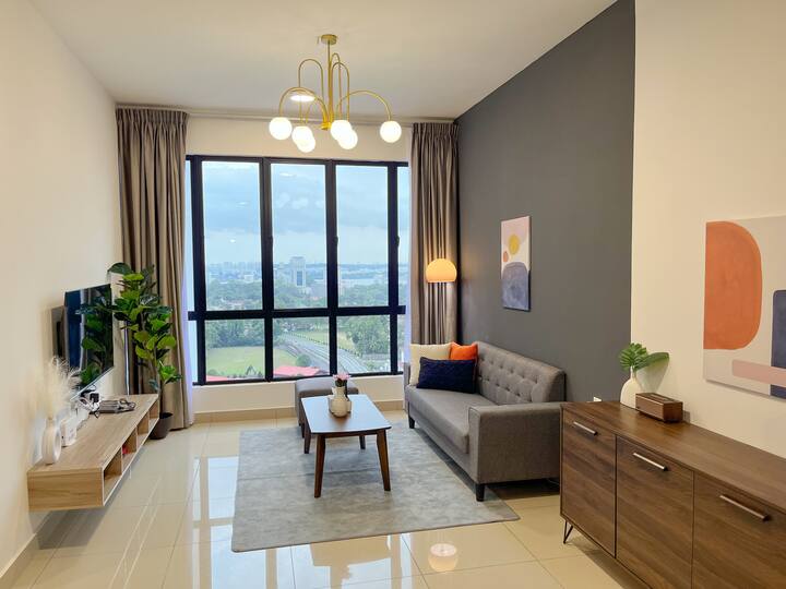 Veranda-2br,4pax L 5min>ciq&ksl L Fastwifi L A2106 - Johor Bahru
