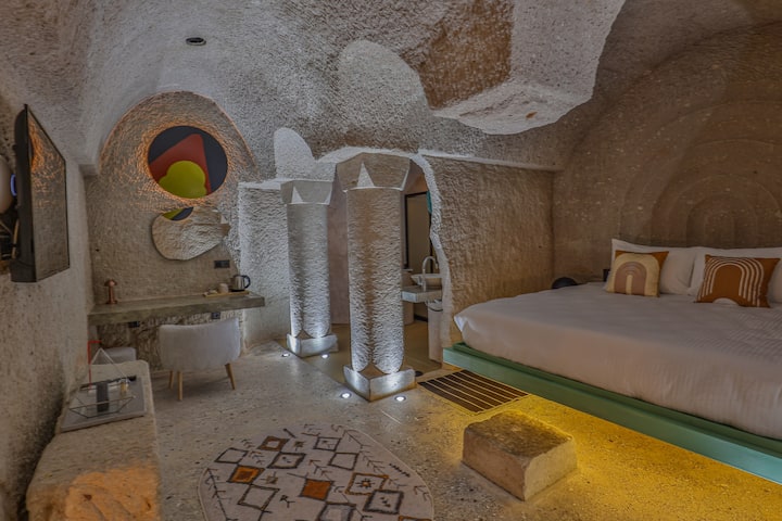 Jakuzi Karşısında şöMineli Mağara Oda Eka Maison - Turkey