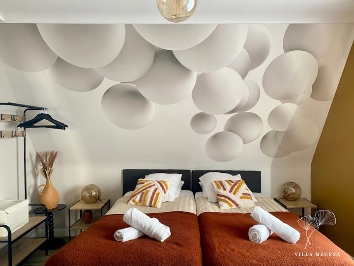 Villa Medena-3 éToiles-accueil Vélo-jacuzzi - Mayenne