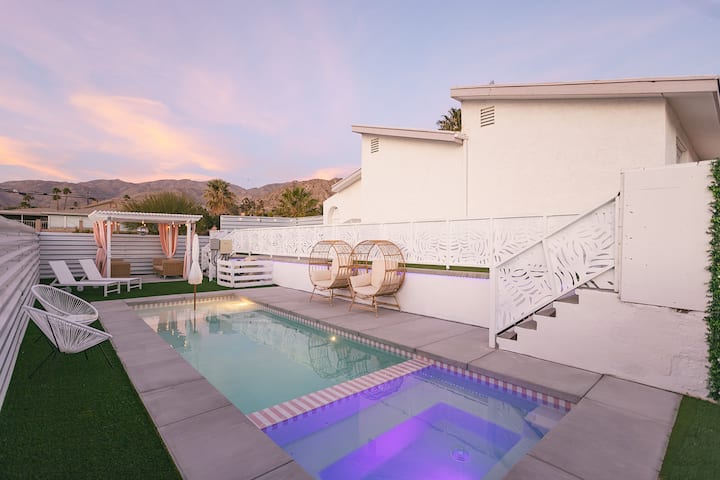 Pigment Palms- Pool Spa Oasis, Deck Views, Trails - Desert Hot Springs, CA