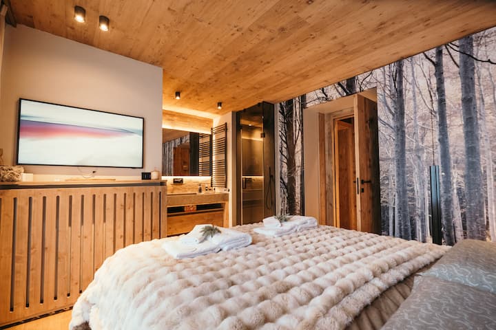 [Lussuoso Chalet - Spa Privata]+4camere+vista Alpi - Ponte di Legno