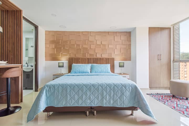 Studio In La Frontera El Poblado, Excellent View! - Envigado