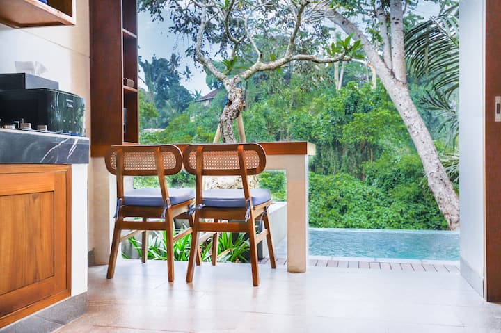 1bdr Misty River-1: Villa With Infinity Pool - 峇厘島