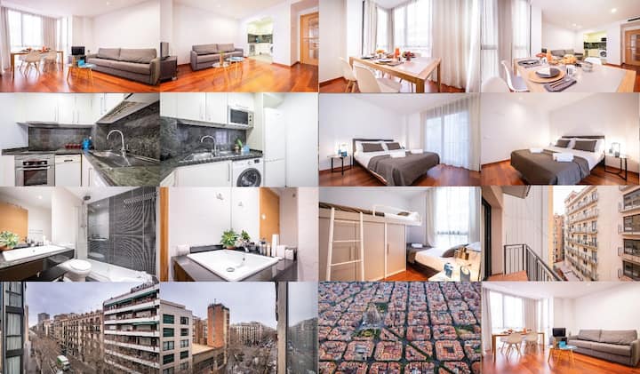 Superbe Coloc 6ch 6sdb L'eixample 12 Pers - Barcelone