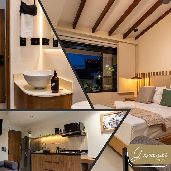 Japandi Style Apartment | Cocina Integrada | Cozy - Medellin, Antioquia, Colombia