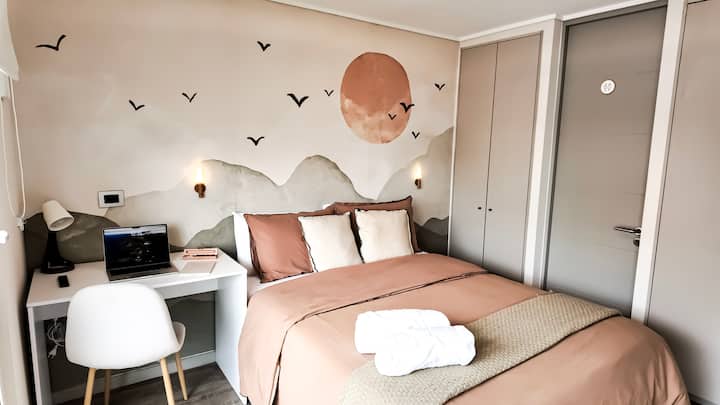 Depto. Acogedor, Cercano A Barrio Italia Con Estac - Santiago