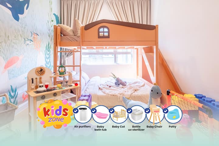 Kids Go Crazy Here • Slide Bed • 8 Pax • Kl - Sentul