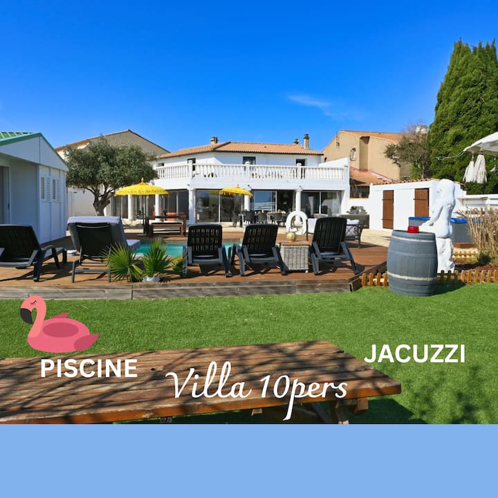 La Maison Du Bonheur, Piscine, Jacuzzi, Billard - Aigues-Mortes