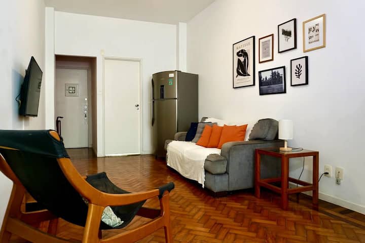Amplo Com 2 Quartos A 3 Minutos Da Praia Nsc166-83 - Copacabana