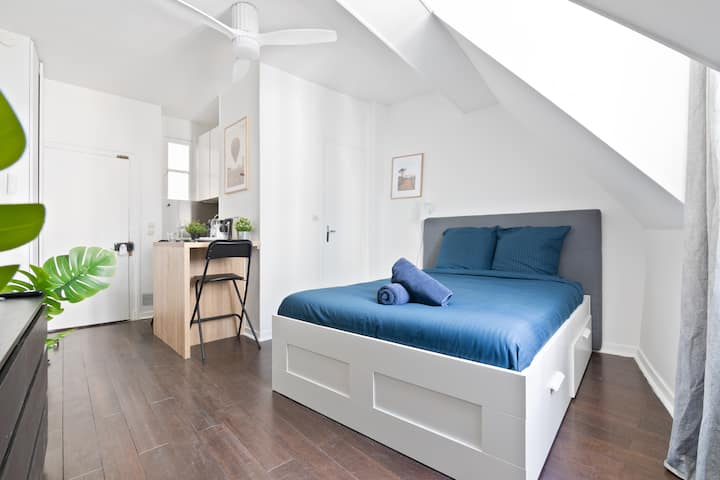 Superb Studio Apartment Quartier Lesmarais Netflix - Paris