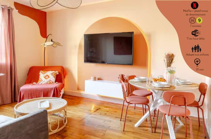 Le Cocon Terracotta | Kids Friendly | Proche Paris - Montreuil