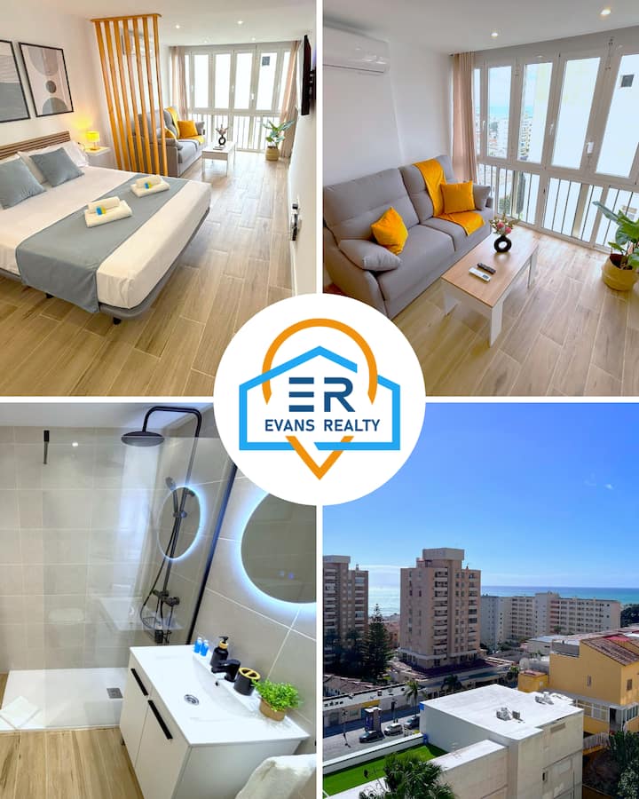 Evans Realty (Bl) - Luxurious Studio + Sea Views - Torremolinos