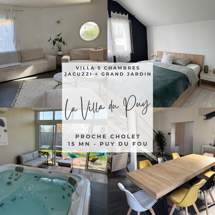La Villa Du Puy - Jacuzzi Et Confort - Cholet