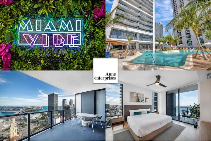 Miami Vibe Downtown 3br 3br Near Kaseya Center - Miami