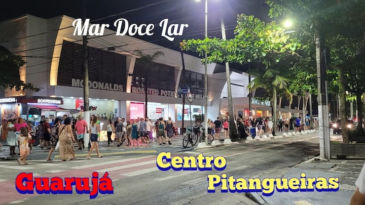 Apto Completo Uma Quadra Da Praia Pitangueiras! - Guarujá