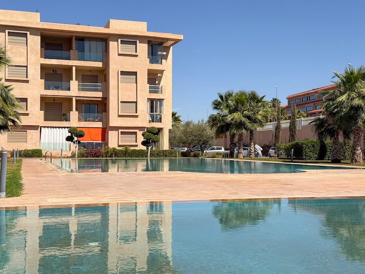 Appartement Marrakech -Piscine - 2 Chambres -Wi-fi - Marrakesh
